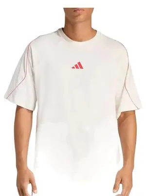 Adidas Stadium T-shirt Asia Sizing 'off White Pure Ruby - Off White/pure Ruby