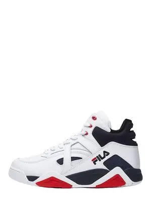 FILA The Cage Basketball Shoes - White/navy/red