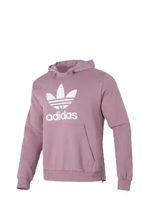 Adidas Adicolor Classics Fabric Clash Trefoil Hoodie - Pink