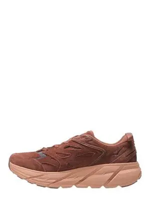 Hoka One One Ora Clifton L Suede Sneakers - Brown