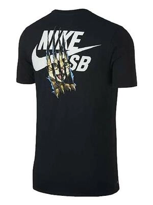 Nike Cat Scratch Short Sleeve T-shirt - Black