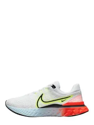 Nike Nike React Infinity Run Flyknit 3 Sneakers White/volt/bright Crimson