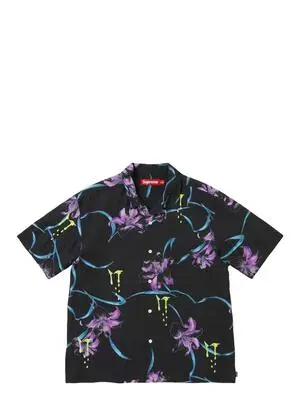 Supreme Ss26 Aoi Lilies S/s Shirt - Black