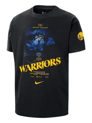 Nike Golden State Warriors Courtside Nba T-shirt Asia Sizing - Black