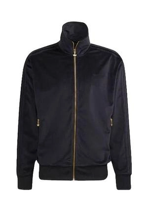 Adidas Originals Velvet Stand Collar Track Jacket - Black