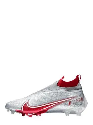 Nike Vapor Edge Elite 360 Flyknit Athletic Cleats - Silver/red