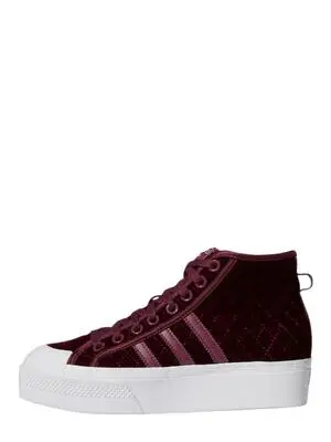Adidas Nizza Platform Mid - Dark Red