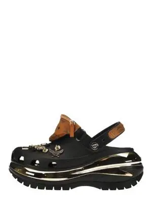 CROCS Mega Crush Clogs - Black/cognac/gold