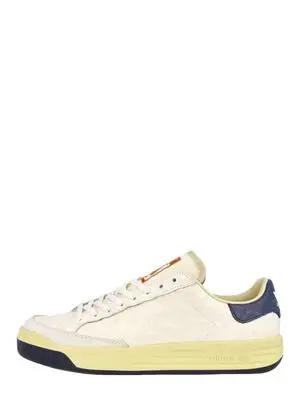 Adidas Rod Laver Consortium Ostrich Leather Sneakers - White/blue