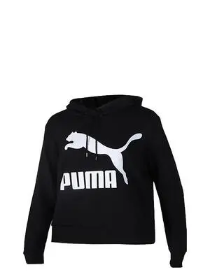 PUMA Classics Logo Fleece Hoodie - Black