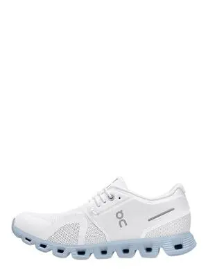 On On Running Cloud 5 Athletic Sneakers White Chambray