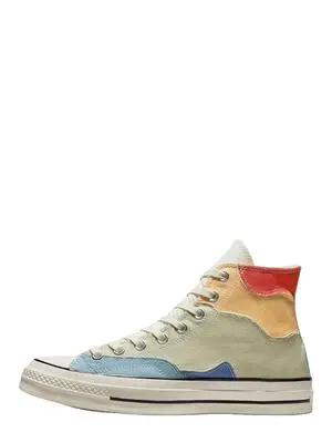 CONVERSE Chuck 70 High Top Patchwork Sneakers - Blue/yellow/red