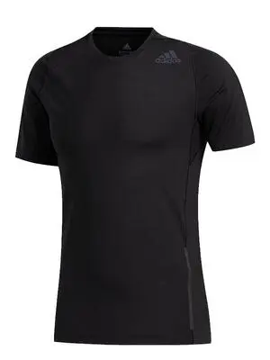 Adidas Ask2 Prm Tee Ss Training Sports Tight Round Neck Short Sleeve Black - Multi-color