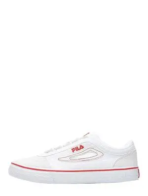 FILA Classic Boarder Skateboard Canvas Sneakers - White/red