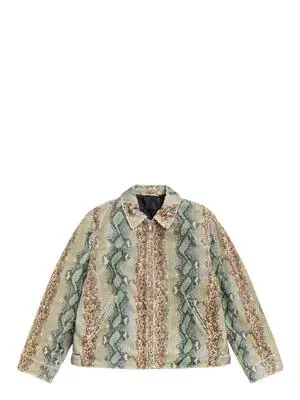 StÜssy Leather Garage Jacket - Snake