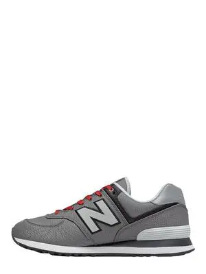 NEW BALANCE New Balance 574 'Castlerock' Lace-Up Athletic Sneakers Gray/red/black