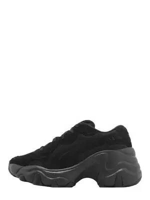 PUMA Puma Pulsar Wedge Suede & Mesh Sneakers Black