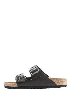 BIRKENSTOCK Arizona Grip Leather Sandals - Black