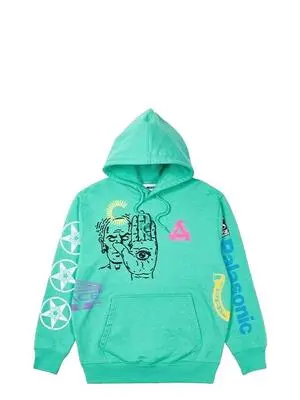 PALACE X Cannondale Fw21 Graffiti Hoodie - Teal