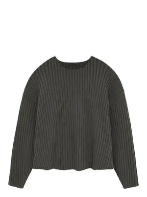 Fear Of God Ss24 Raw Neck Sweater - Black