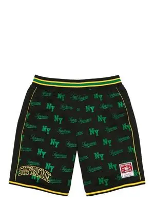 Supreme X Mitchell & Ness Ss26 Monogram Basketball Short - Black