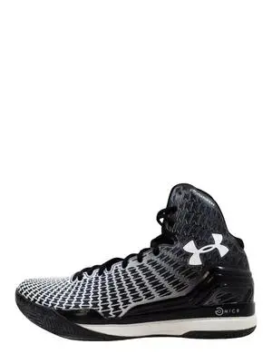 Under Armour Micro G Clutchfit Drive High Top Athletic Sneakers - Black/white