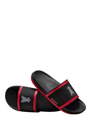 Nike Mlb X Offcourt Slide 'los Angeles Angels - Black/sport Red/white