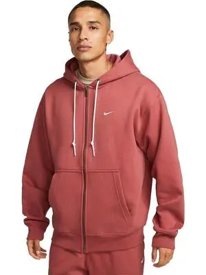 Nike Nike Nrg Solo Swoosh Fleece Hoodie 'red' Red/white