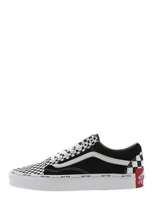 VANS Old Skool Checkerboard Sneakers - Black