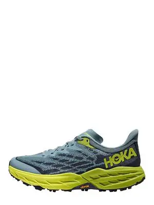 Hoka One One Speedgoat 5 Trail Running Shoes - Blue/lime Green