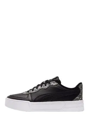 PUMA Skye Untamed Snakeskin Low Top Sneakers - Black