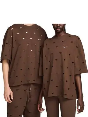 Nike X Jacquemus Swoosh T-shirt 'brown - Cacao Wow