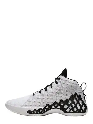 JORDAN Jumpman Diamond Mid Basketball Sneakers - White/black