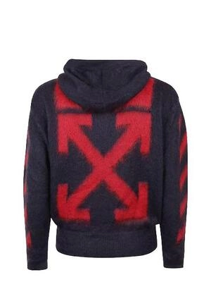 Off-White Fw20 Arrows Printing Pullover Hoodie - Black