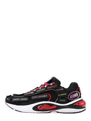 LI-NING X Edg V8 Athletic Sneakers - Black/red