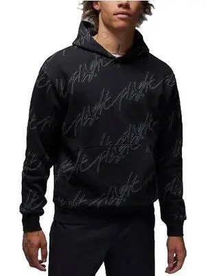 JORDAN Fleece Pullover Hoodie - Black