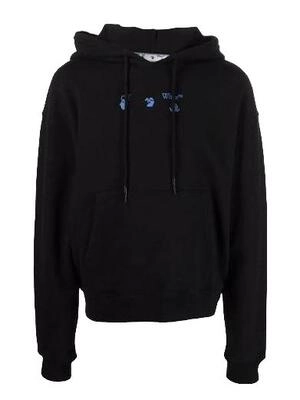Off-White Liquid Mirko Print Hoodie - Black
