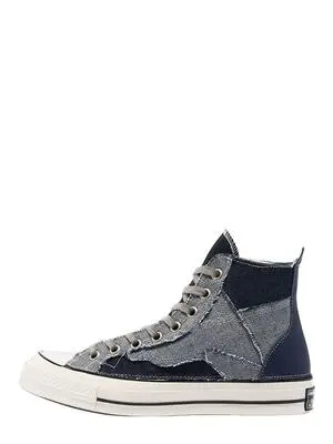 CONVERSE Converse Chuck 70 Hi Denim Patchwork Sneakers Blue/grey