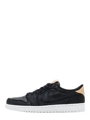 JORDAN 1 Retro Low Og Premium Sneakers - Black/vachetta Tan-white