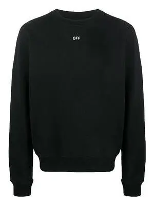 Off-White Fw20 Stencil Arrows Crew Neck Sweater - Black