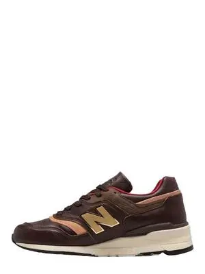 NEW BALANCE 997 Leather Athletic Sneakers - Brown