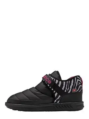 NEW BALANCE Crvn Moc Mid "zebra" Sneakers - Black/pink Glow/white