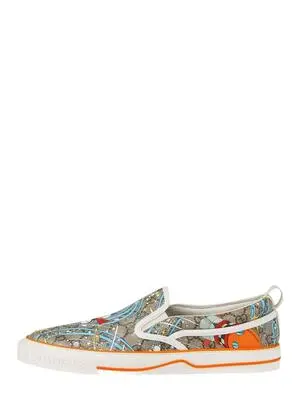 Gucci Gucci X Disney Donald Duck Tennis 1977 Slip-On Sneakers Multi Color