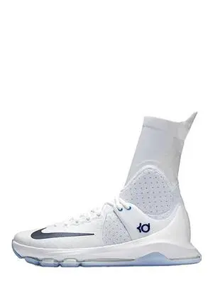 Nike Kd 8 Elite High Top Sneakers - White/midnight Blue/blue