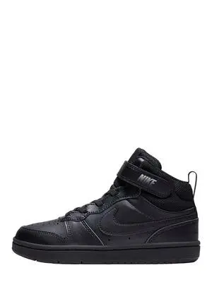 Nike Court Borough Mid 2 Velcro Sneakers - Black