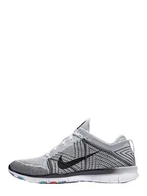 Nike Free Tr Trainer Flyknit Low-top Sneakers - Black/white/grey