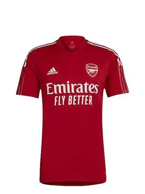 Adidas Arsenal Short Sleeve Training Jersey - Red