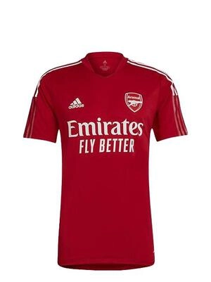 Adidas Arsenal Short Sleeve Training Jersey - Red