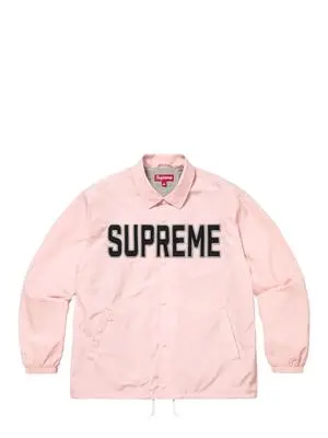 Supreme Ss26 Spellout Coaches Jacket - Pink