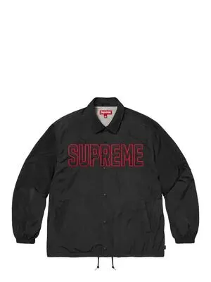 Supreme Spellout Coaches Jacket - Black